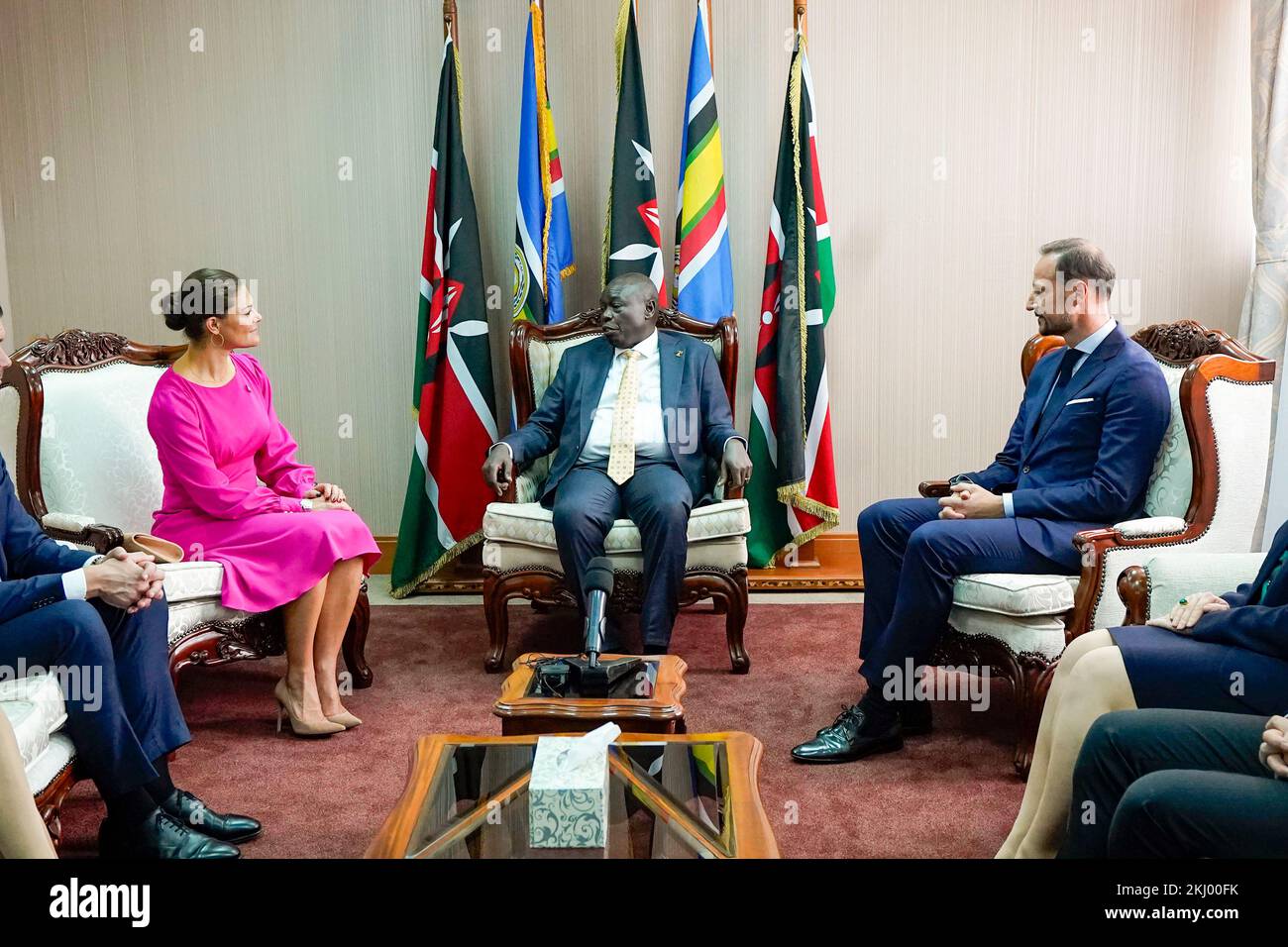 Nairobi, Kenya 20221124.Crown Princess Victoria of Sweden and Crown ...