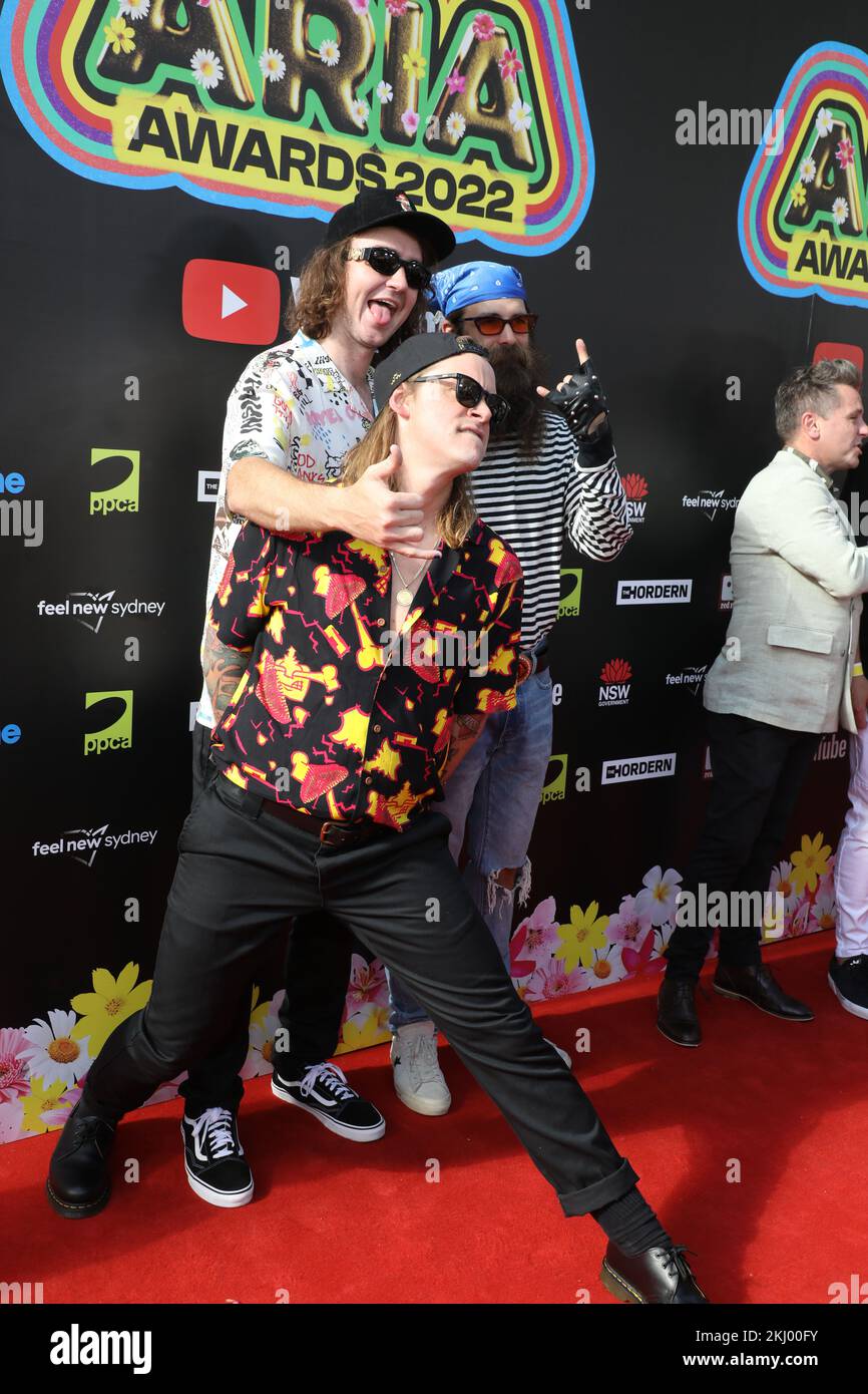 Sydney, Australia. 24th November 2022. Danny Beus, Brett Jansch and BC ...