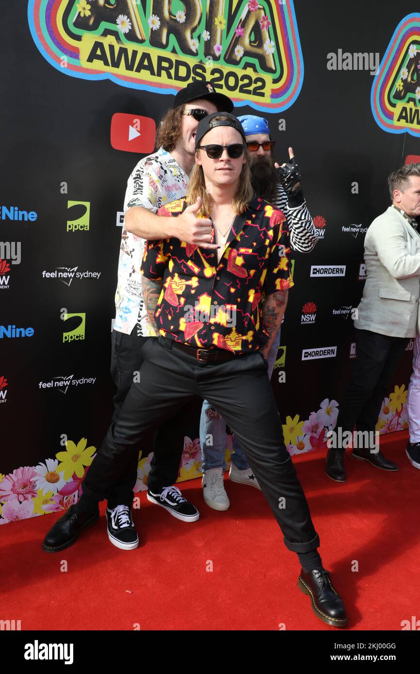 Sydney, Australia. 24th November 2022. Danny Beus, Brett Jansch and BC ...