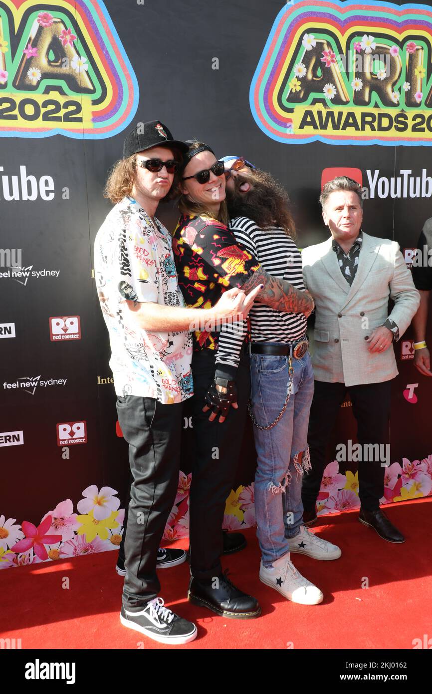 Sydney, Australia. 24th November 2022. Danny Beus, Brett Jansch and BC ...