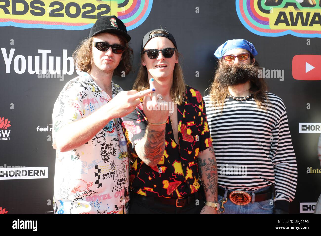 Sydney, Australia. 24th November 2022. Danny Beus, Brett Jansch and BC ...