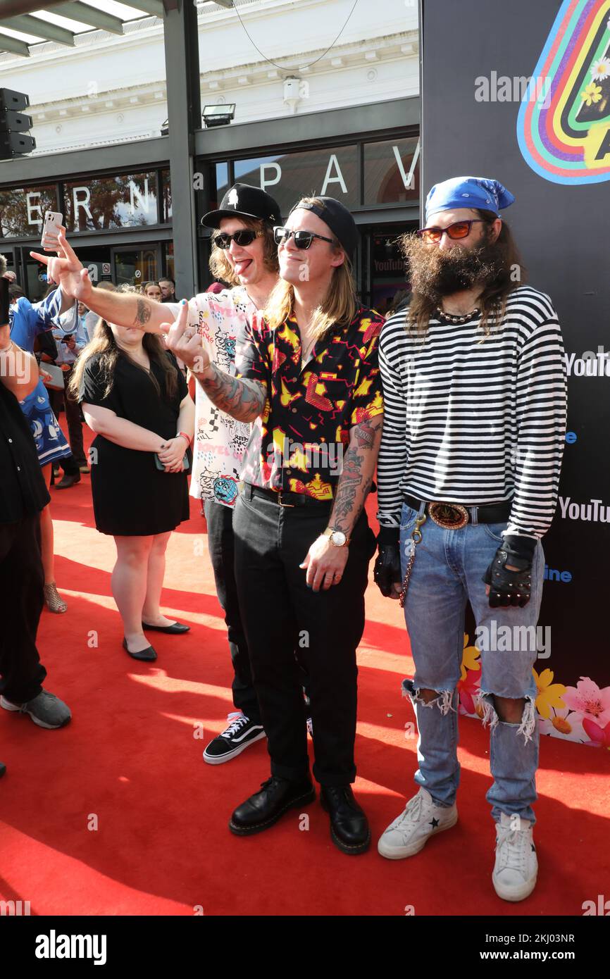 Sydney, Australia. 24th November 2022. Danny Beus, Brett Jansch and BC ...