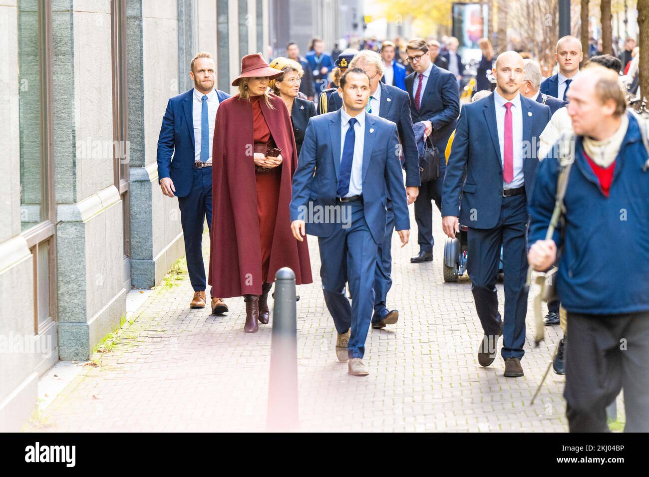 Queen Maxima with security agents of the Netherlands attending a ...