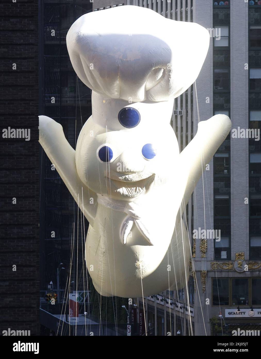 New York, United States. 24th Nov, 2022. The Pillsbury Doughboy balloon ...