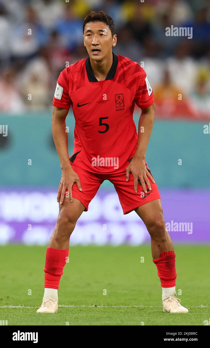 Ar Rayyan, Qatar. 24th Nov, 2022. Wooyoung Jung of Korea during the ...