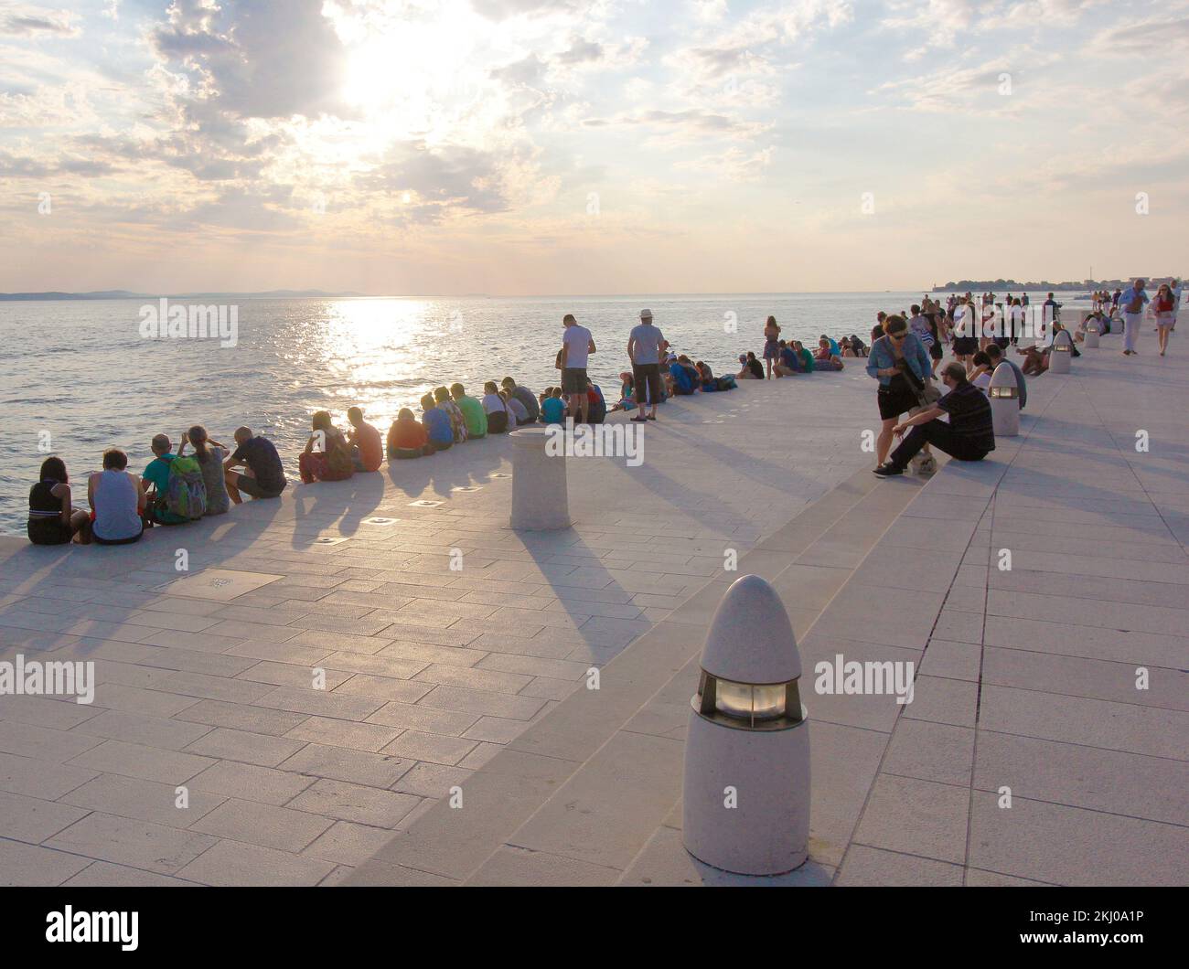 Zadar, the Sea Organ has 35 differently sized pipes from which the ...
