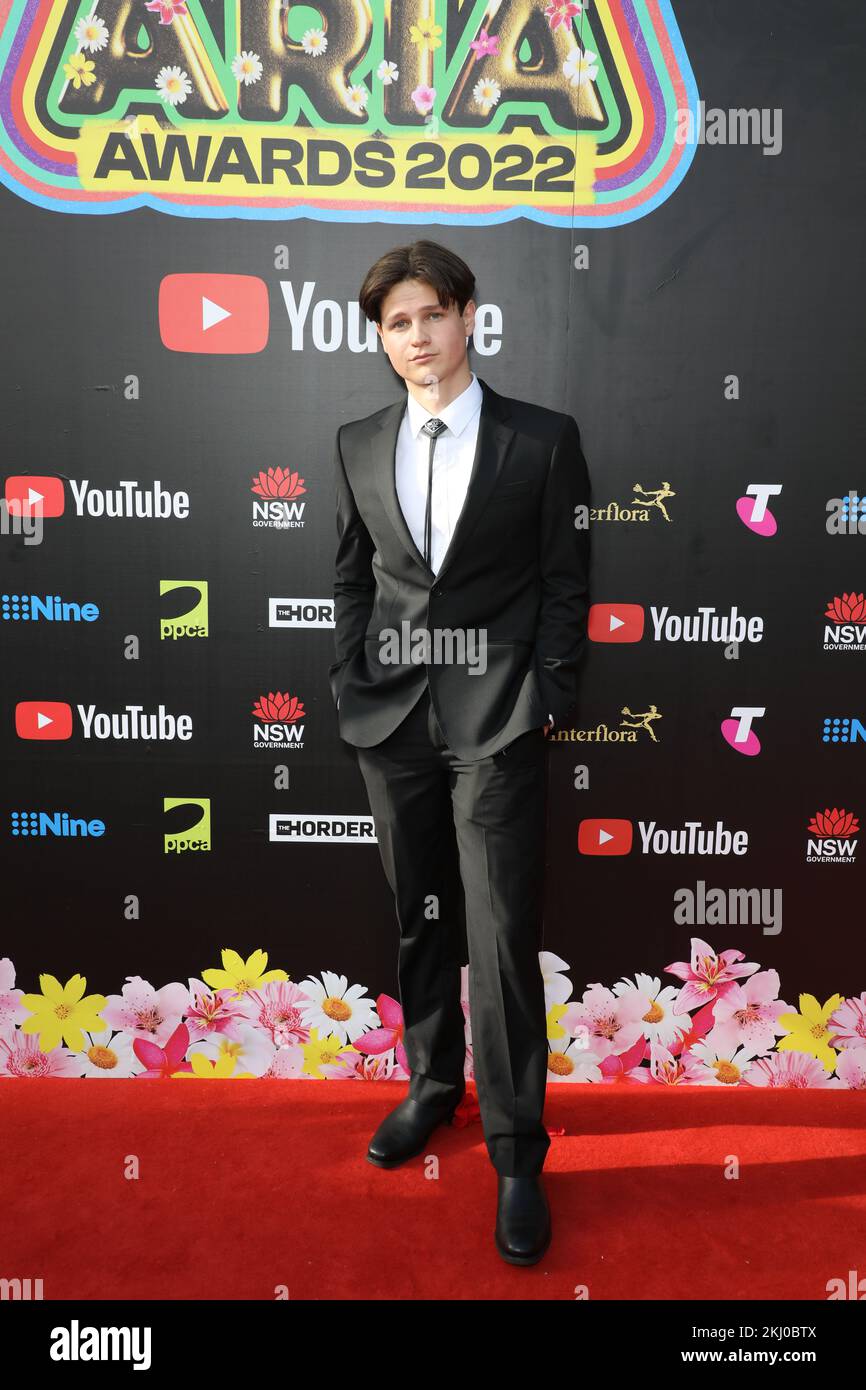 Sydney, Australia. 24th November 2022. Tbc arrives on the red carpet for the 2022 ARIA Awards at ...