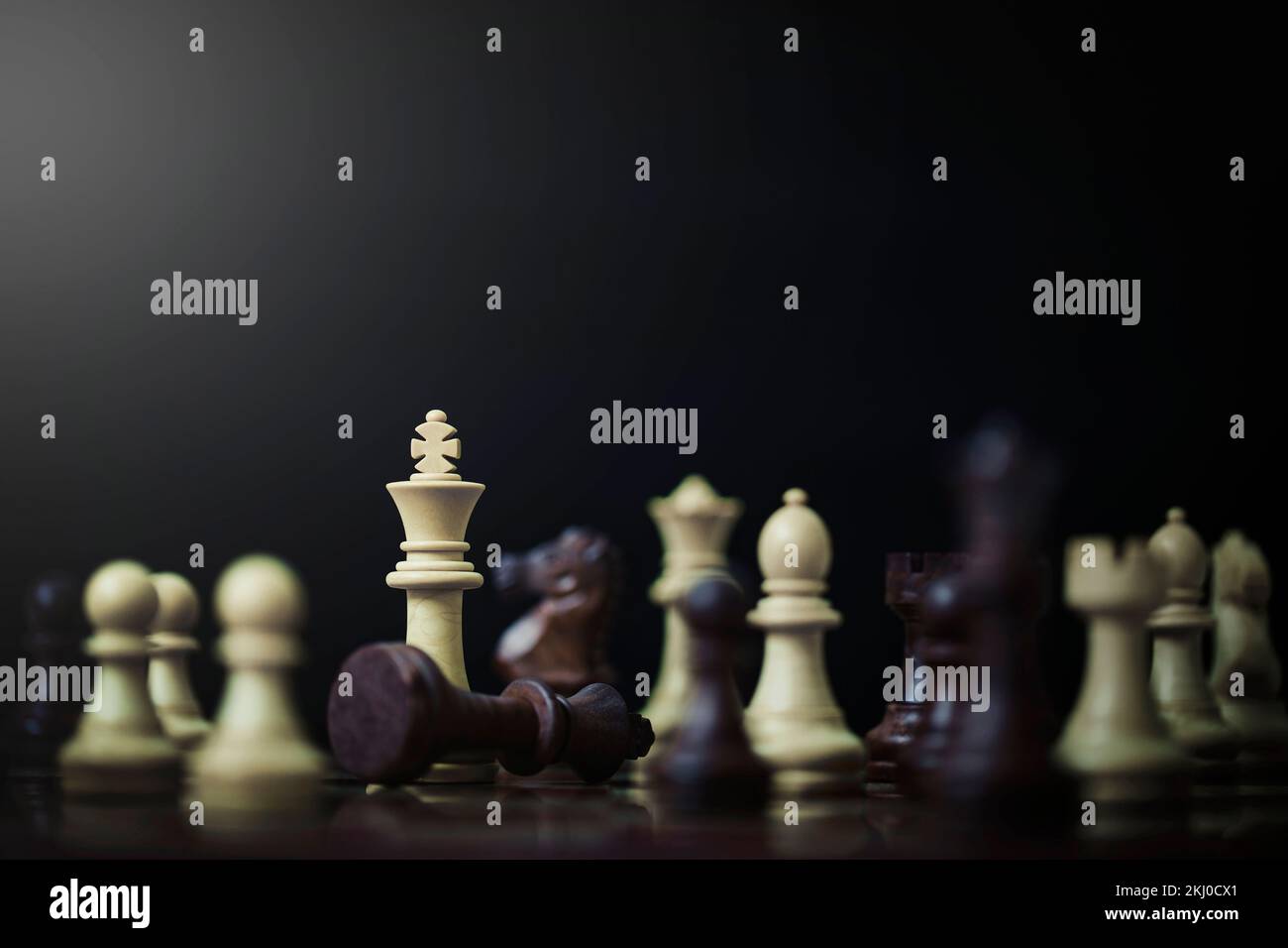 Chess game in competition success play, concept strategy and successful ...