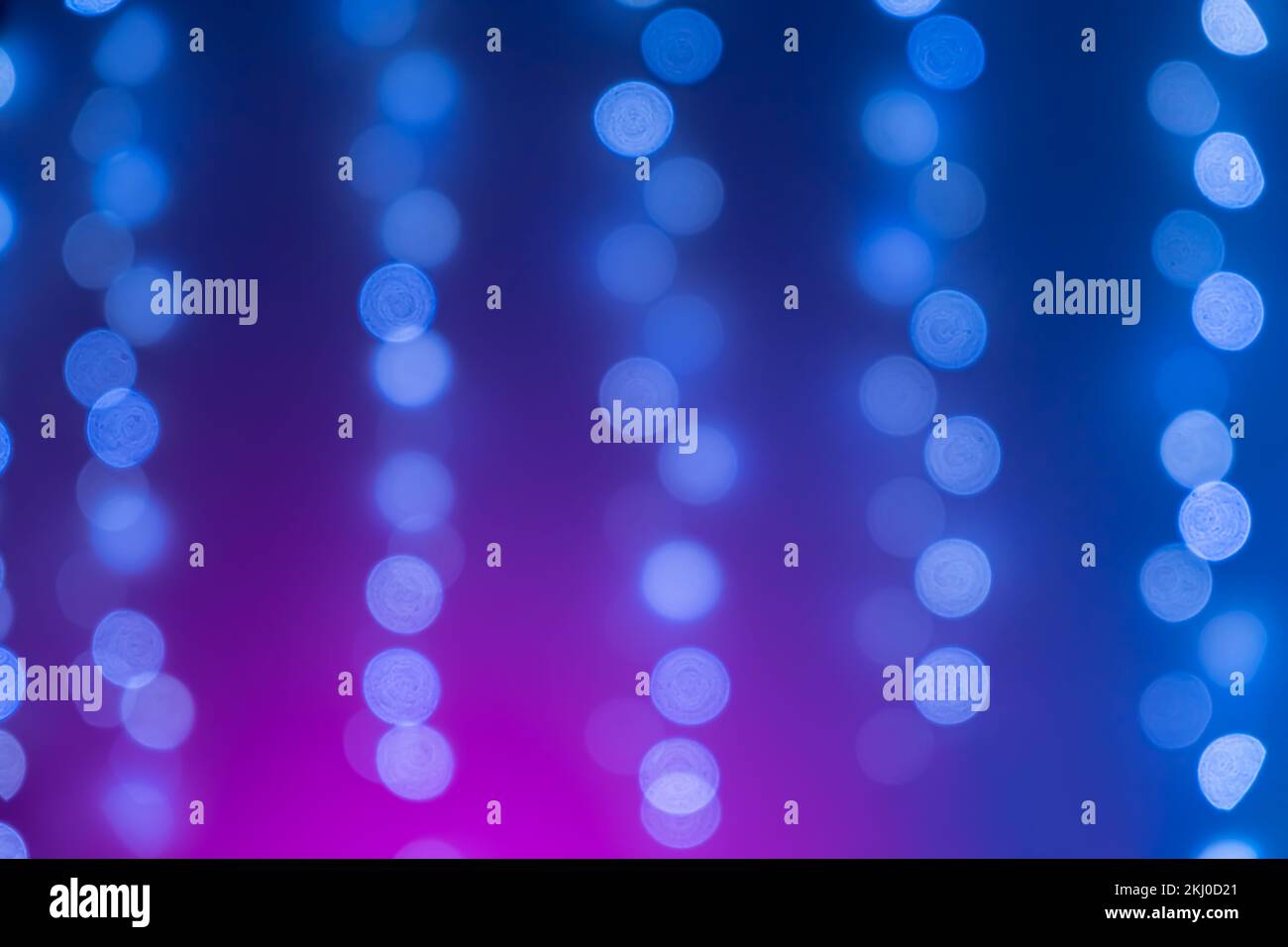 Christmas blue bokeh from garland neon light. Bokeh lights. Beautiful ...