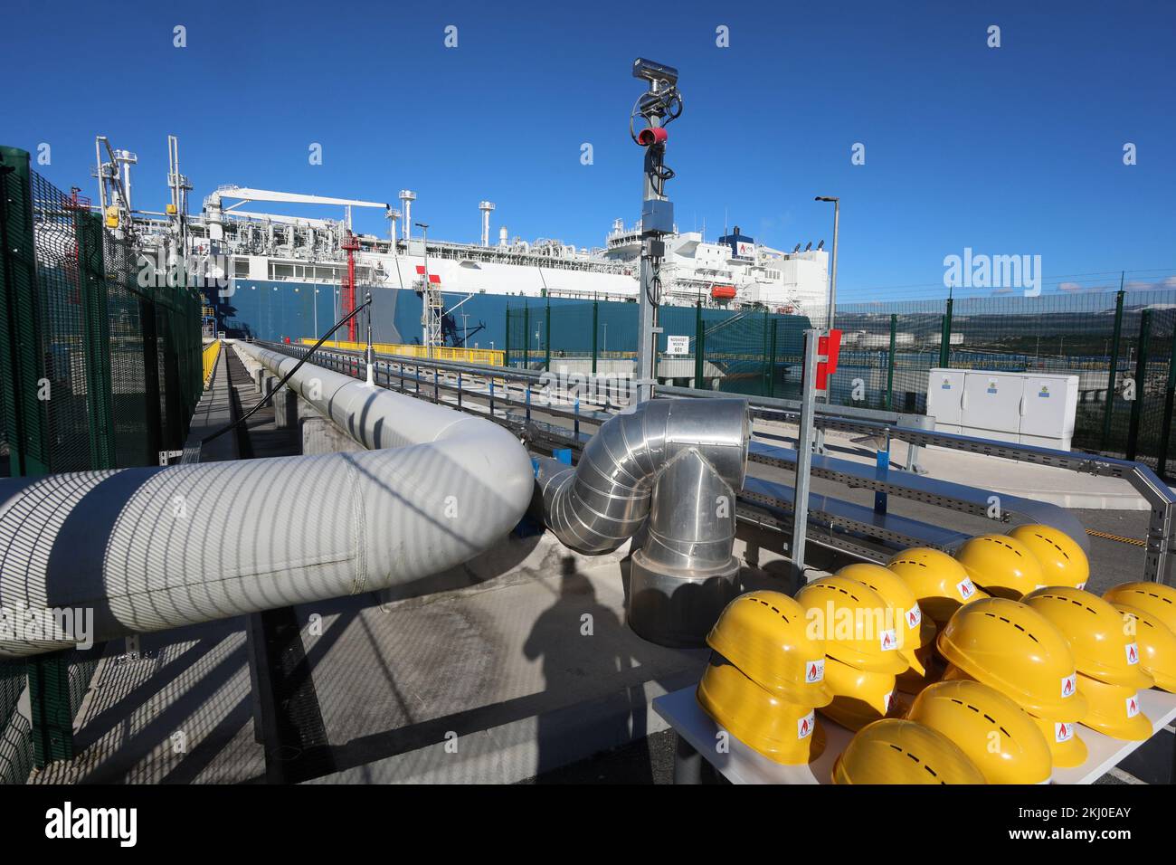 The Krk LNG terminal, a 2.6 billion cubic metres per year (bcm/y ...