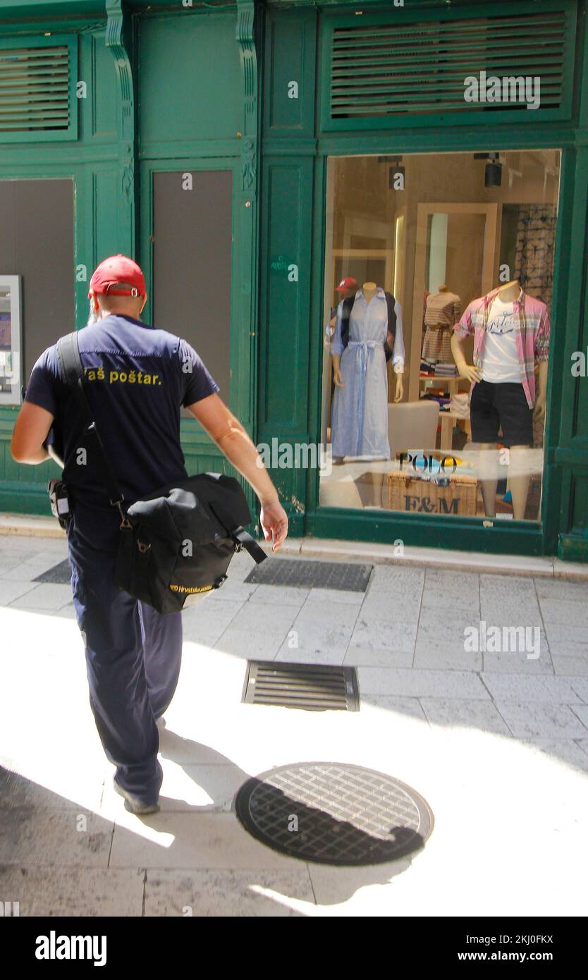Croatian mail carrier in Split. (CTK Photo/Jan Rychetsky Stock Photo ...