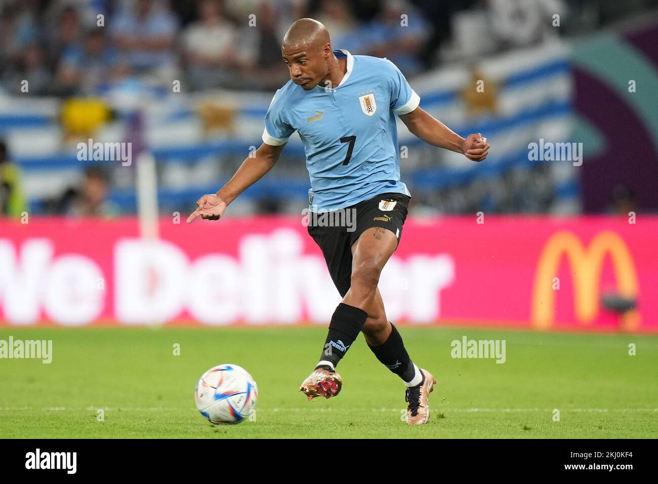 Nicolas Nico De la Cruz of Uruguay during the Qatar 2022 World Cup ...