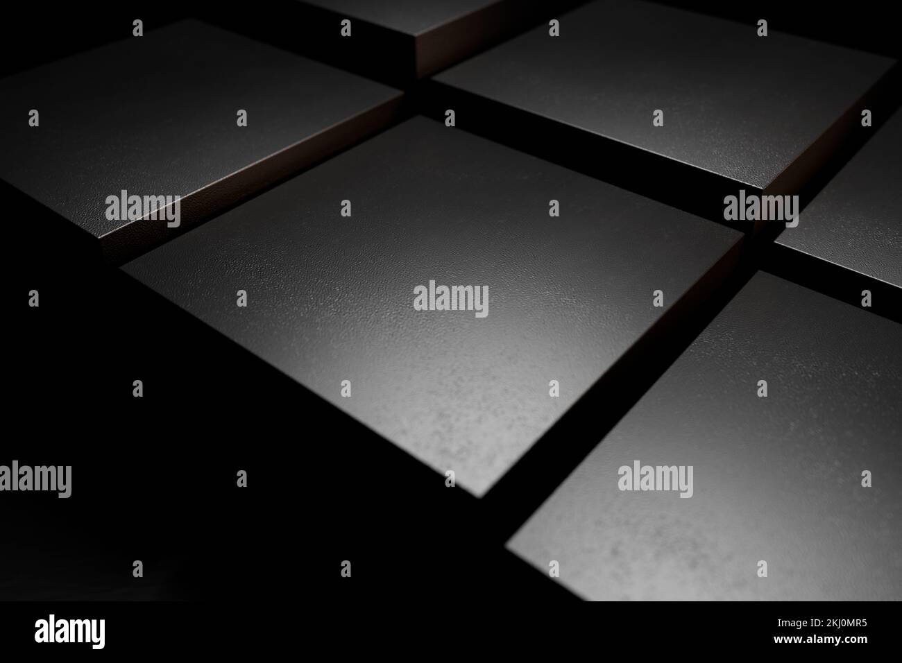 Black painted boxes with various heights and gold edge. Product ...