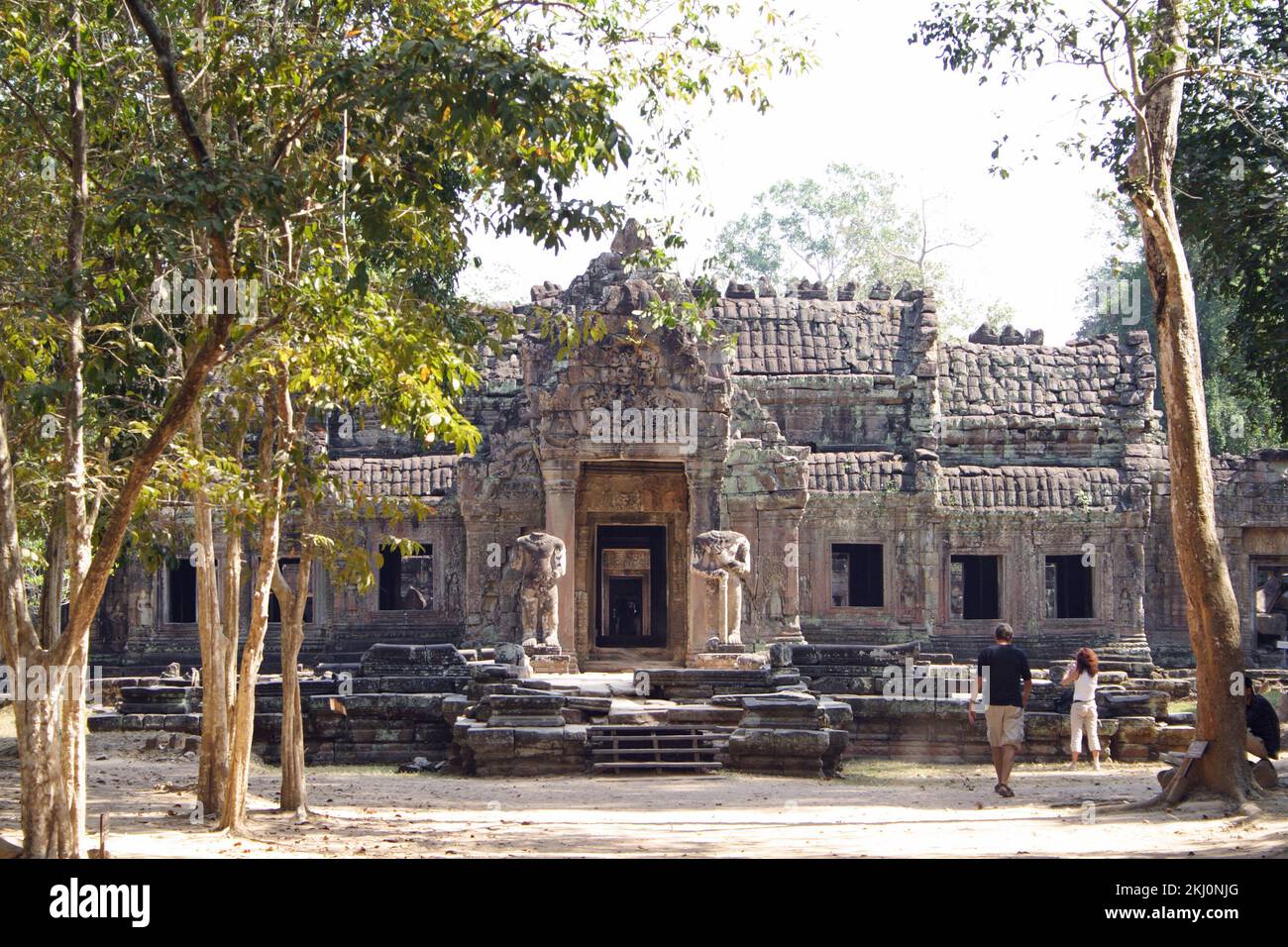 Entrance with Guardians, Preah Khan (Holy Sword) Temple, Siem Reap ...