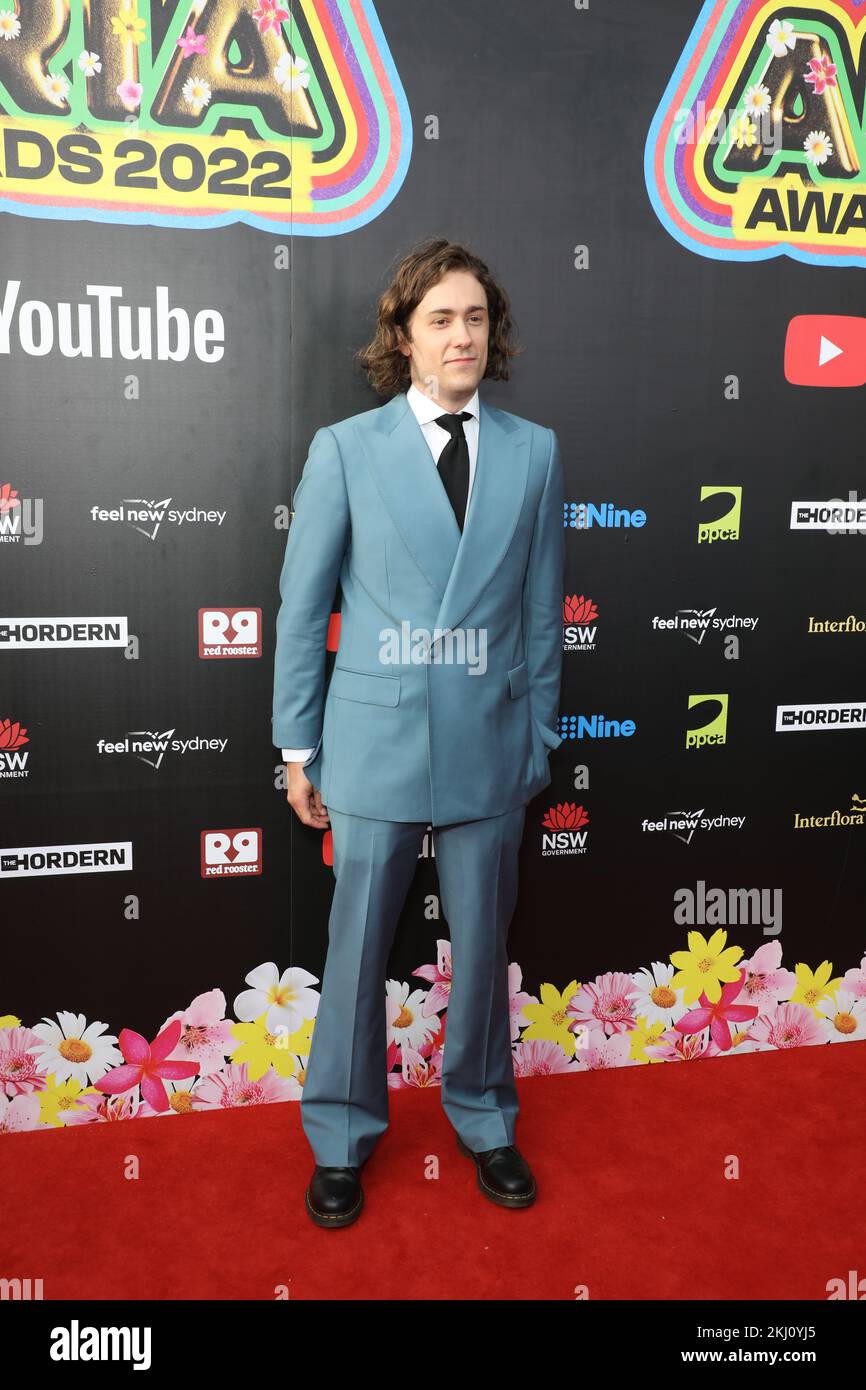 Sydney, Australia. 24th November 2022. Tbc arrives on the red carpet for the 2022 ARIA Awards at ...