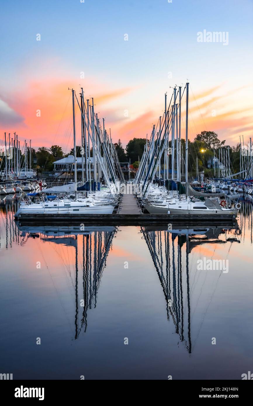 Marina in Nepean Sailing Club Stock Photo - Alamy