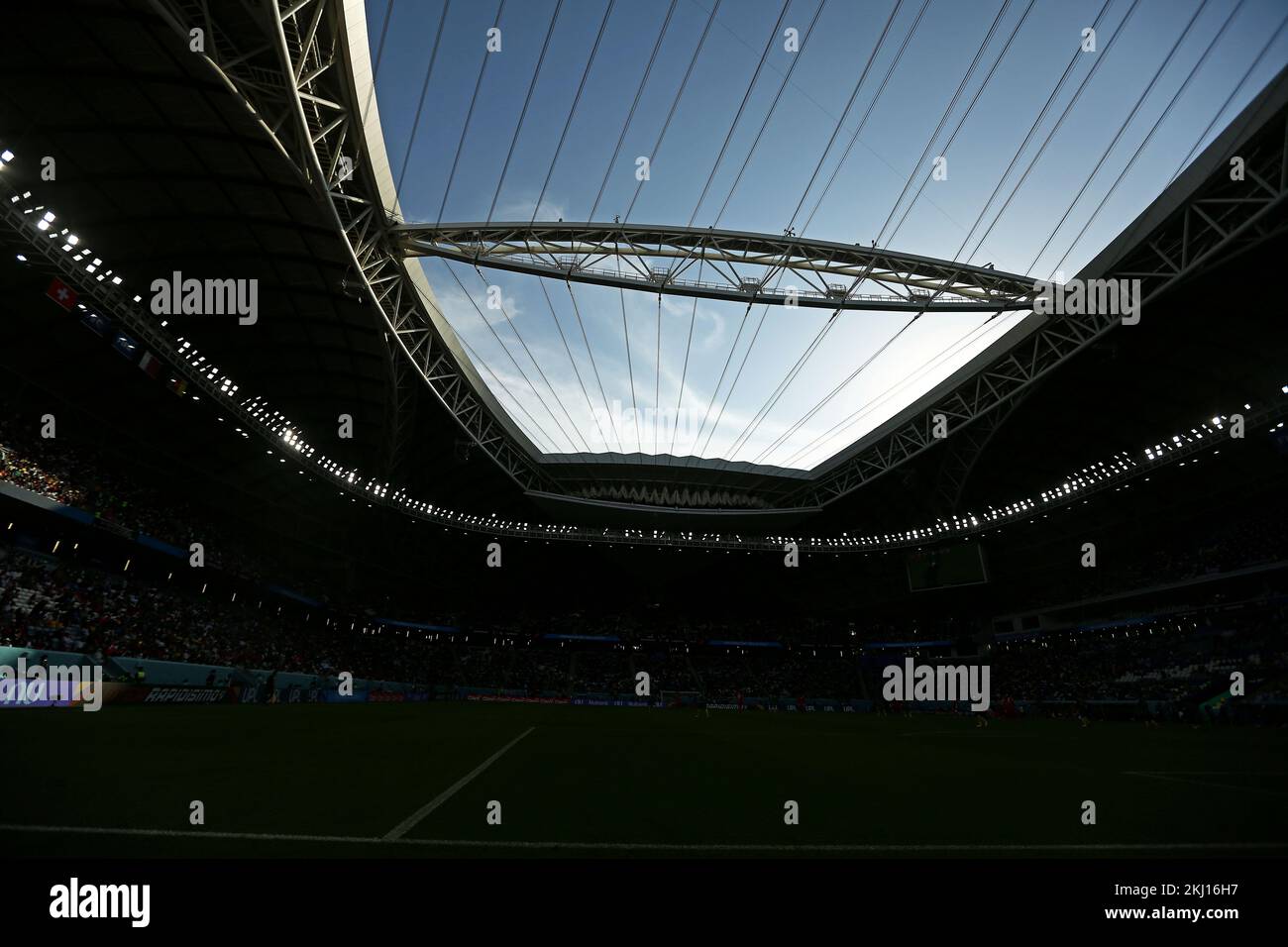 Vista do Estádio Al Janoub during the Qatar 2022 World Cup match, group ...