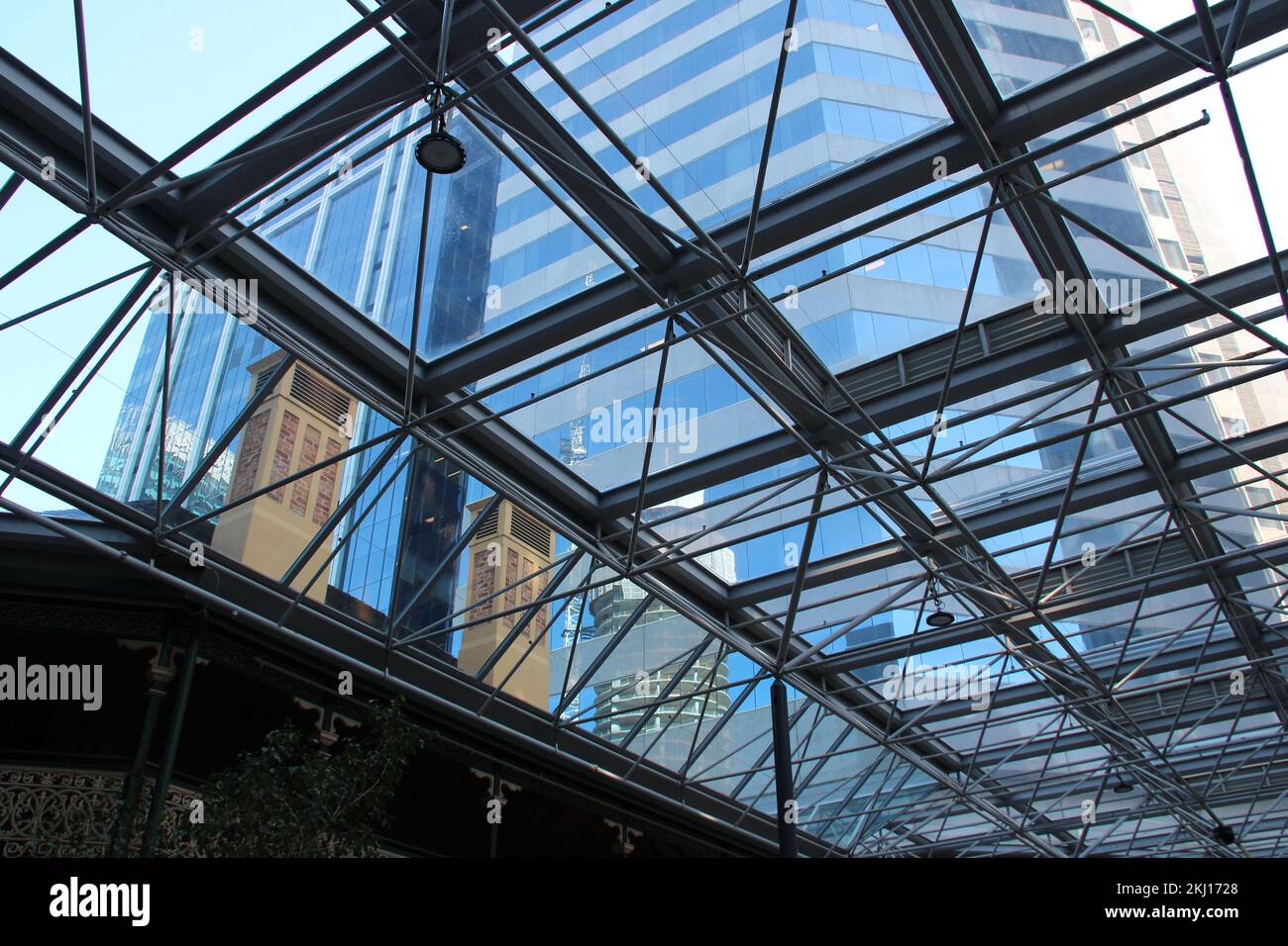 glass roof in perth in australia Stock Photo - Alamy