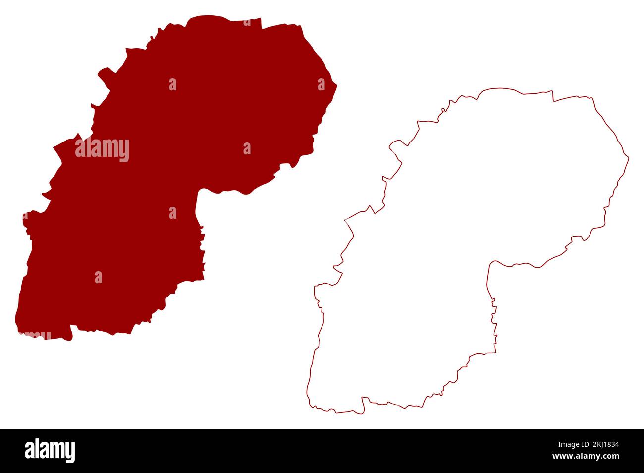 Map of redditch Stock Vector Images - Alamy