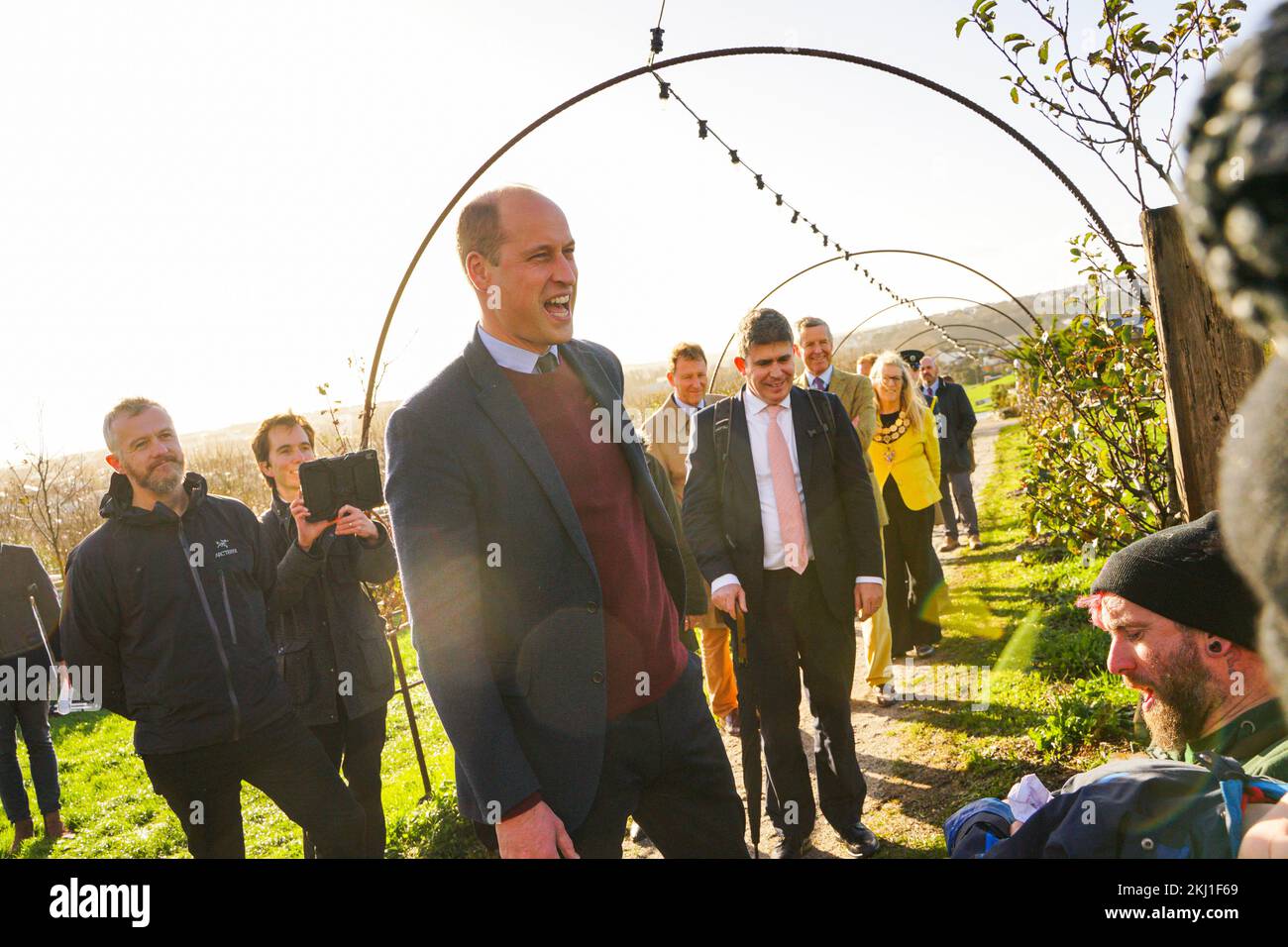 The Duke of Cornwall during his first official visit to Cornwall since ...