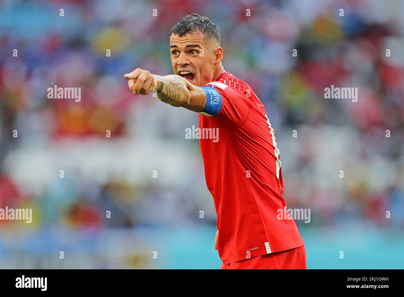 Al Wakrah, Qatar. 23rd Nov, 2022. Granit Xhaka da Suíça during the ...