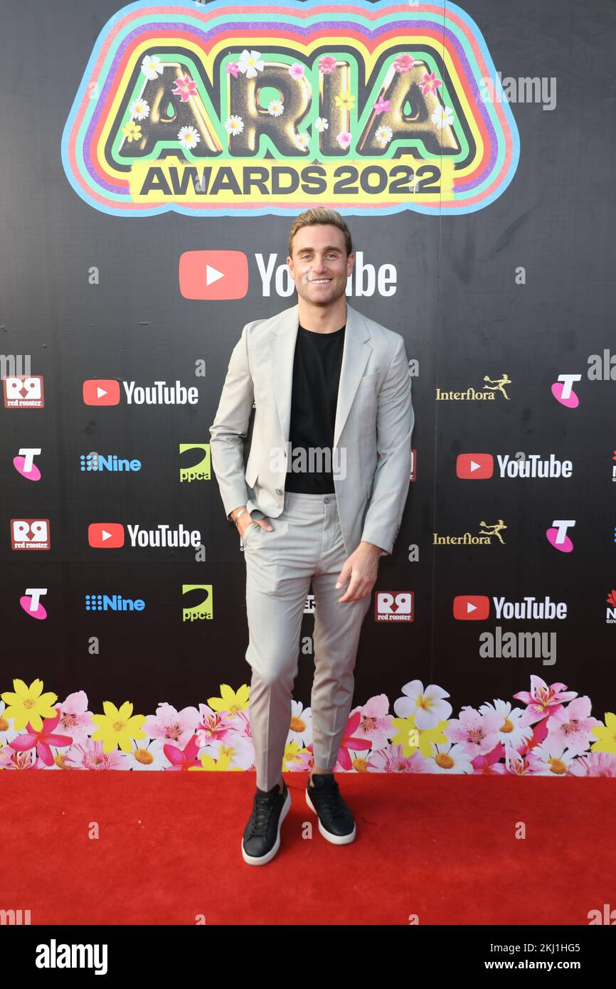 Sydney, Australia. 24th November 2022. Tbc arrives on the red carpet for the 2022 ARIA Awards at ...