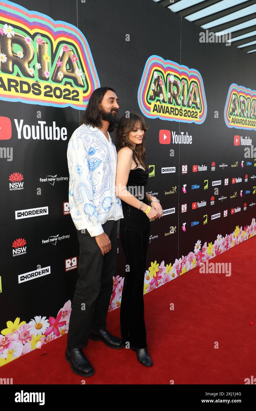 Sydney, Australia. 24th November 2022. Tbc arrives on the red carpet for the 2022 ARIA Awards at ...