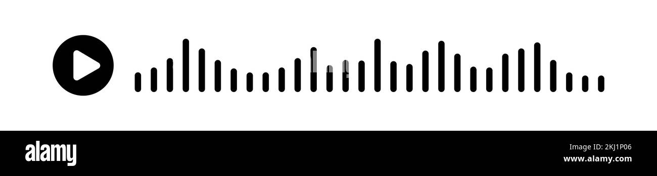 Audio wave. icon sound song. EQ. Podcast wave. Symbols on isolated ...