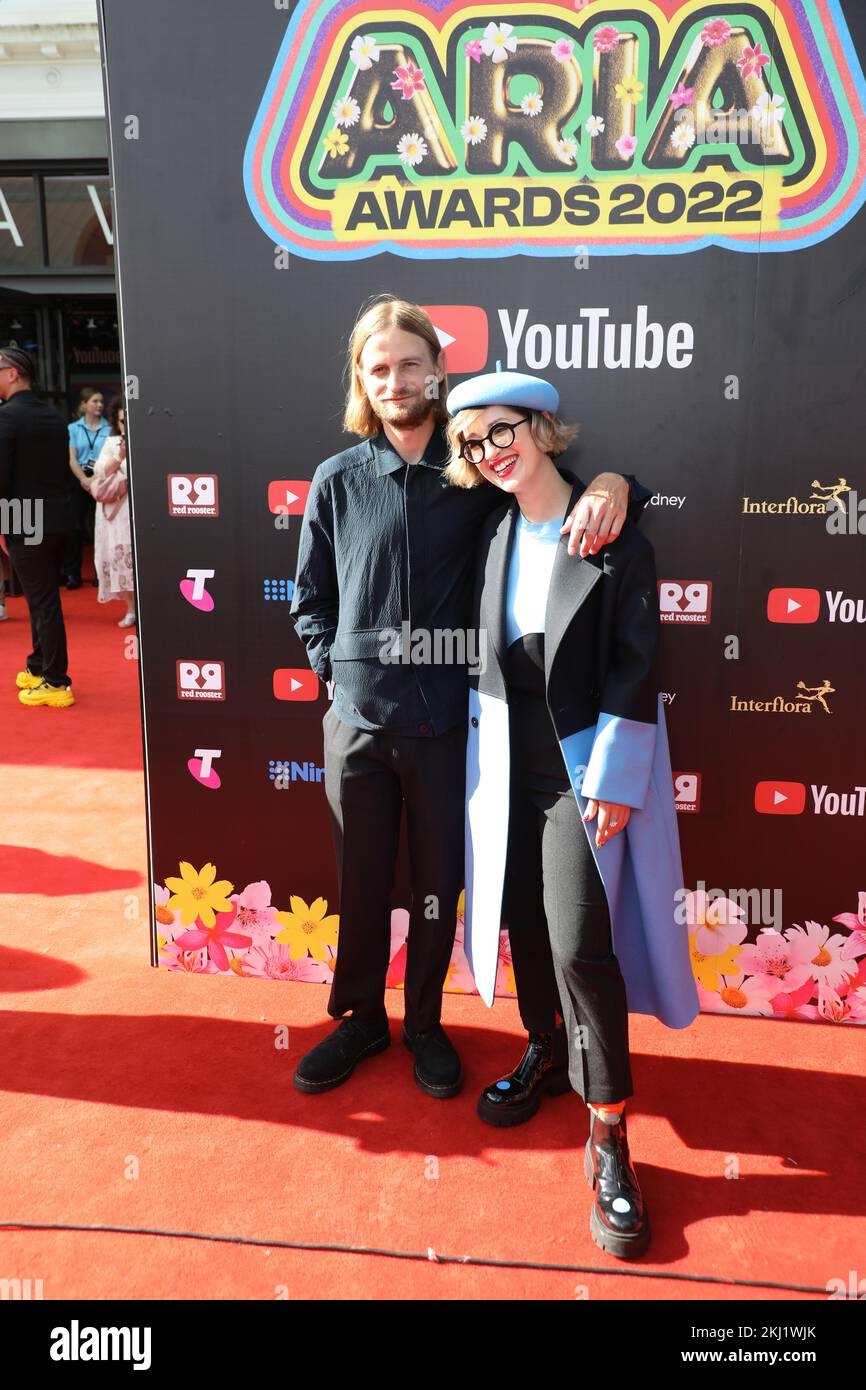 Sydney, Australia. 24th November 2022. Tbc arrives on the red carpet for the 2022 ARIA Awards at ...