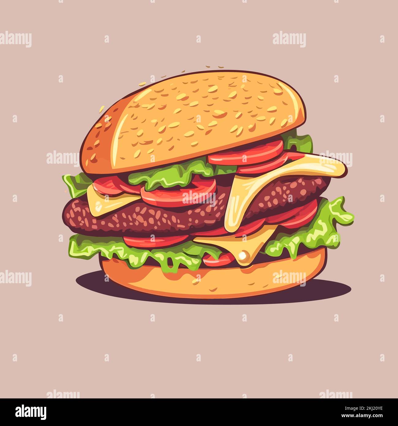 Burger pink Stock Vector Images - Alamy