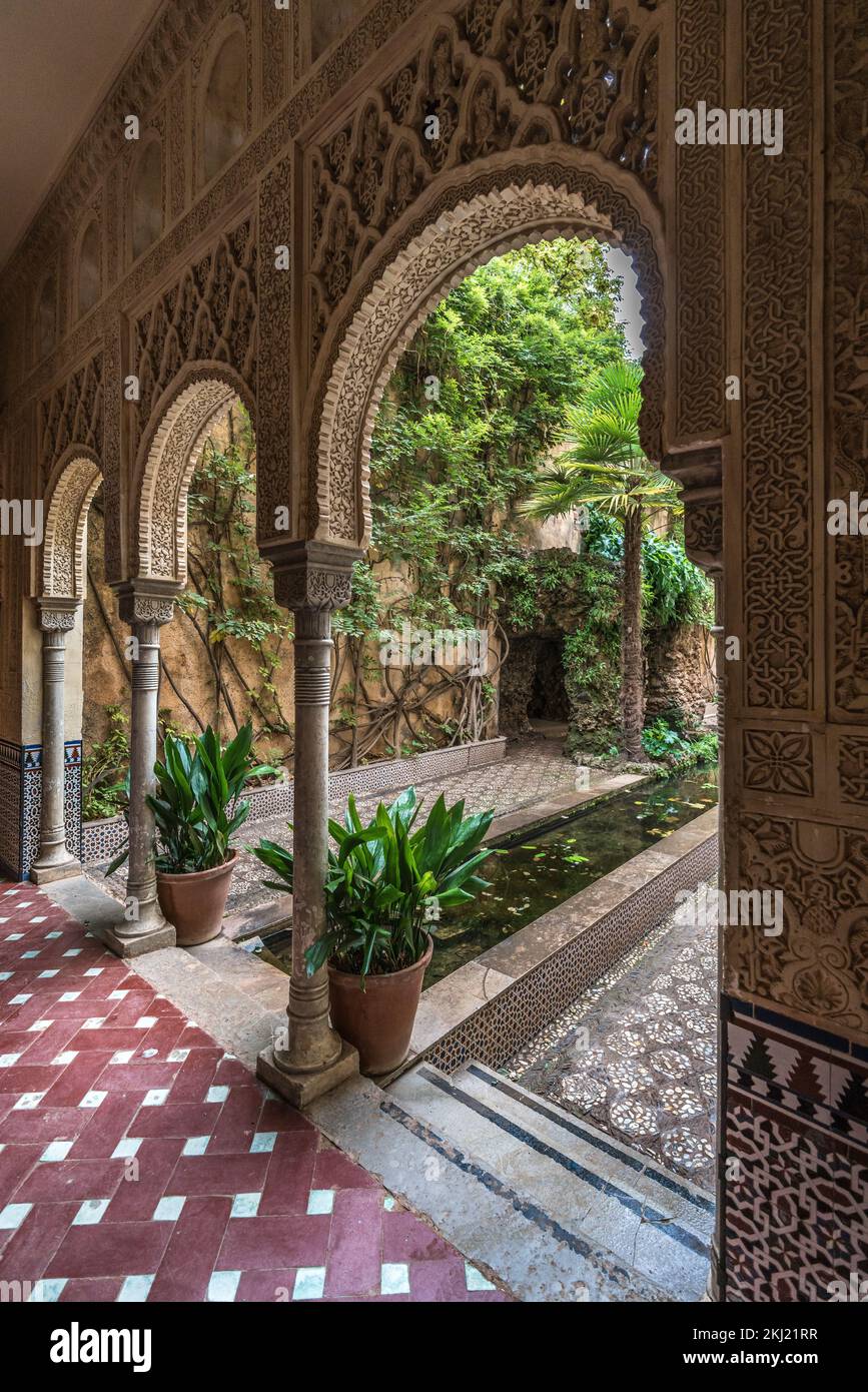 Granada, Spain - November 21, 2022 : Carmen de los Mártires palace ...