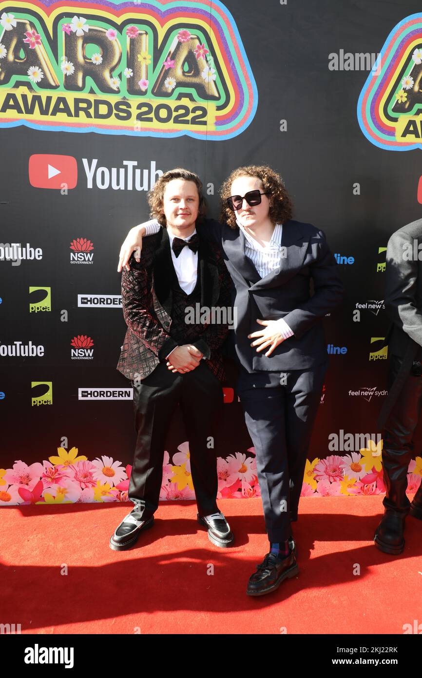 Sydney, Australia. 24th November 2022. Tbc arrives on the red carpet ...