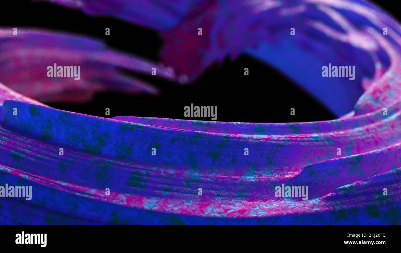 3d twisted shape. Computer generated 3d render Stock Photo - Alamy