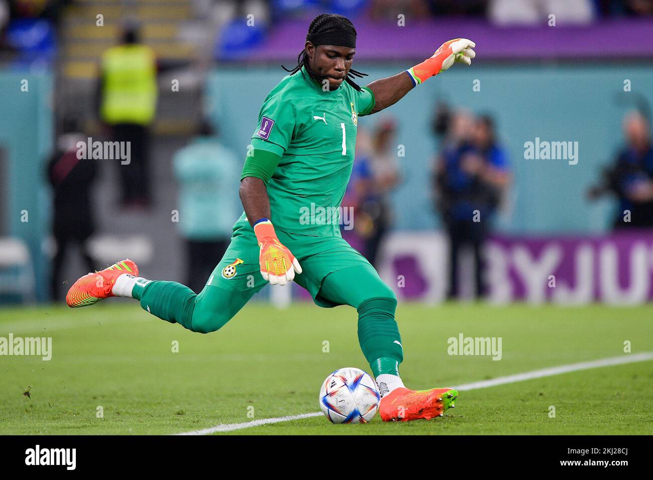 DOHA, QATAR - NOVEMBER 24: Lawrence Ati-Zigi of Ghana during the Group ...