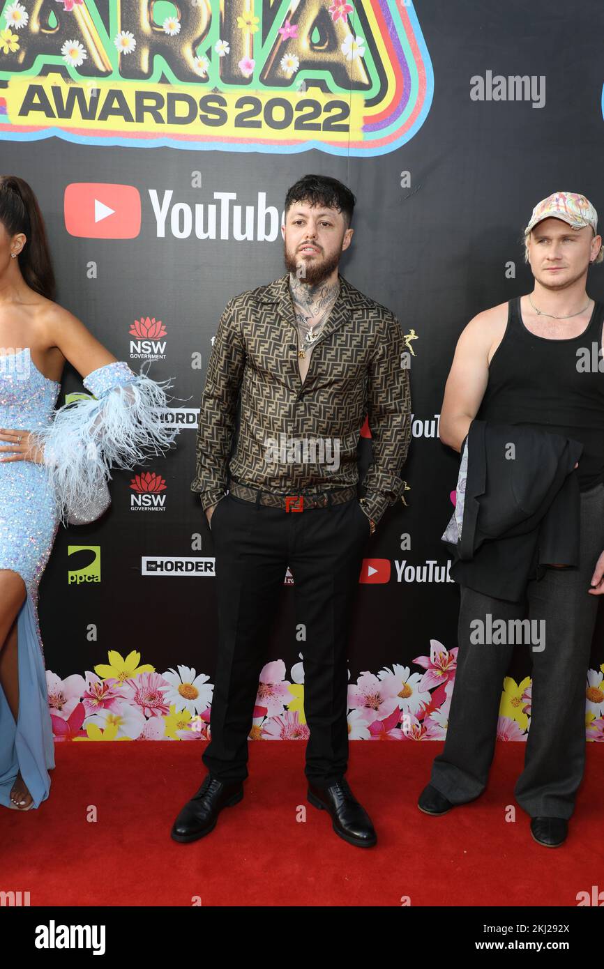 Sydney, Australia. 24th November 2022. Tbc arrives on the red carpet for the 2022 ARIA Awards at ...