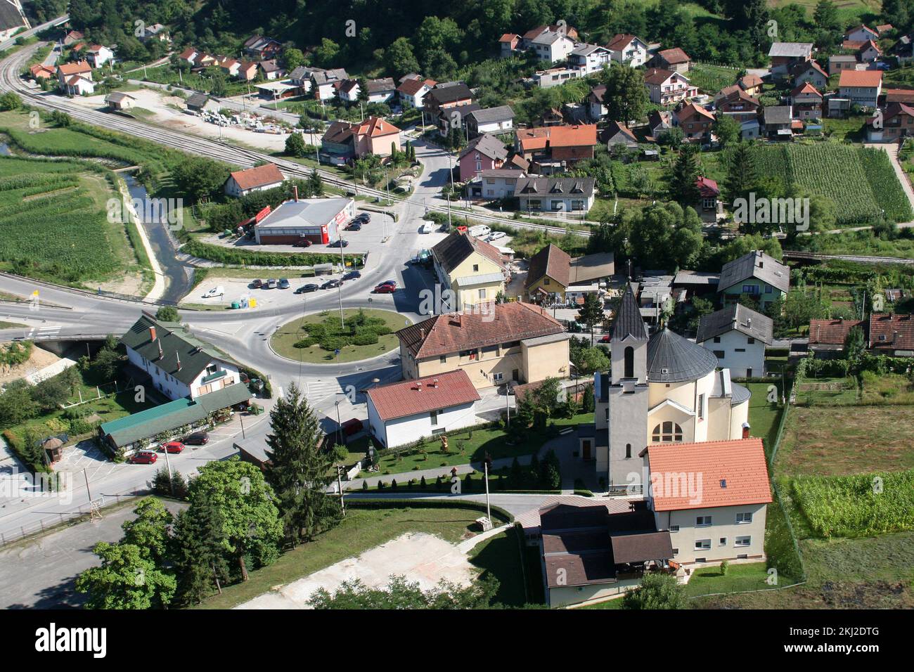 Parish church of the St. George in Durmanec, Zagorje region, Croatia ...