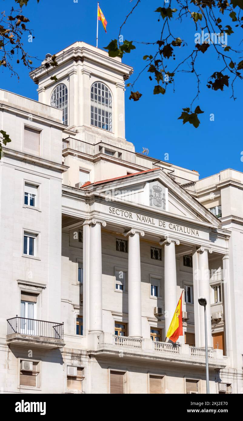 Spanish Navy Headquarters Government Building, Barcelona, also known as ...