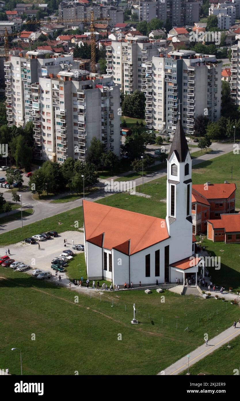Parish Church of the Sacred Heart of Jesus in Karlovac, Croatia Stock ...