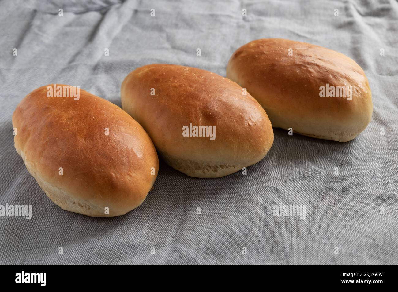 Homemade bread for hot dogs Stock Photo - Alamy