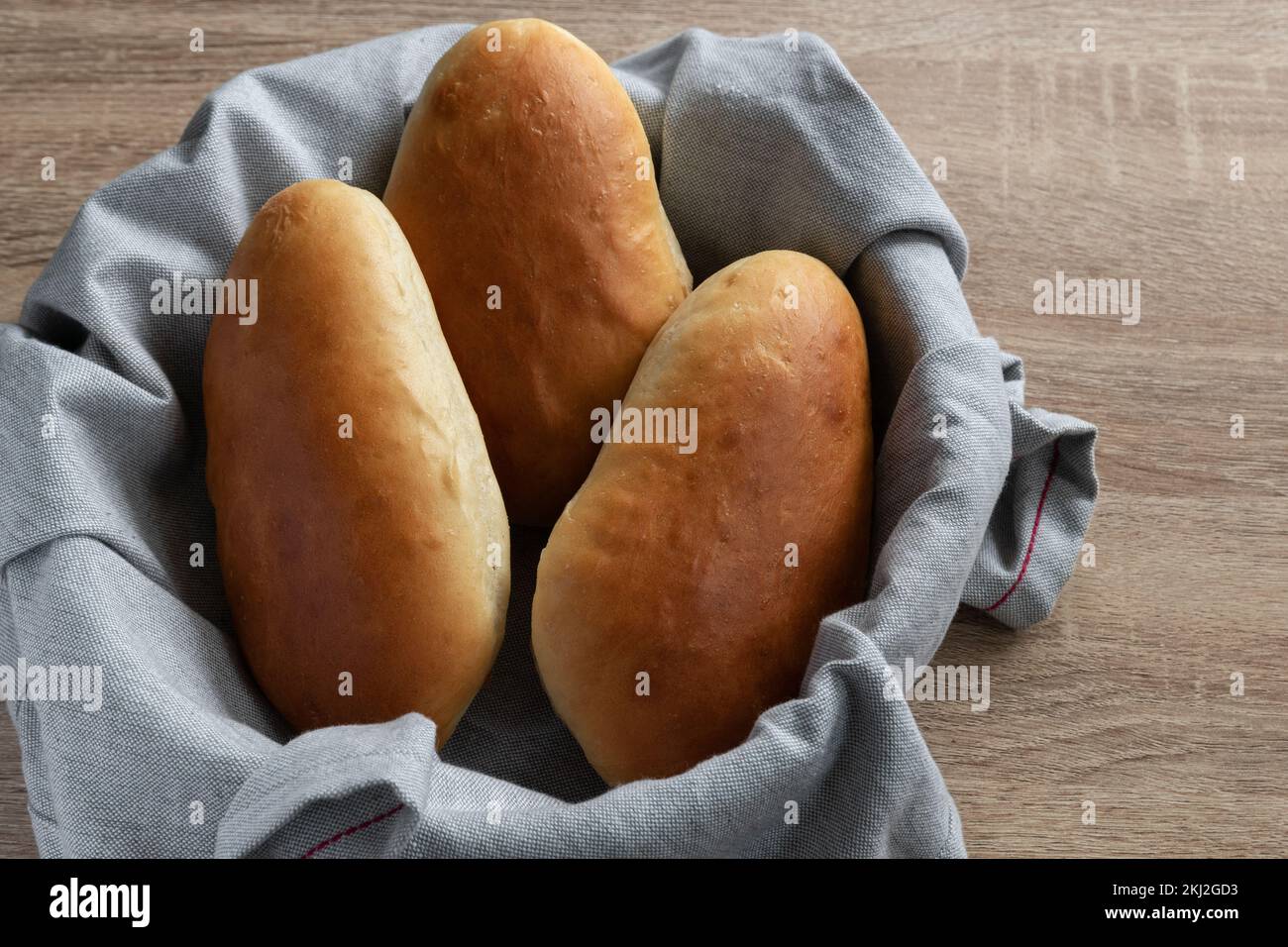 Homemade bread for hot dogs Stock Photo - Alamy