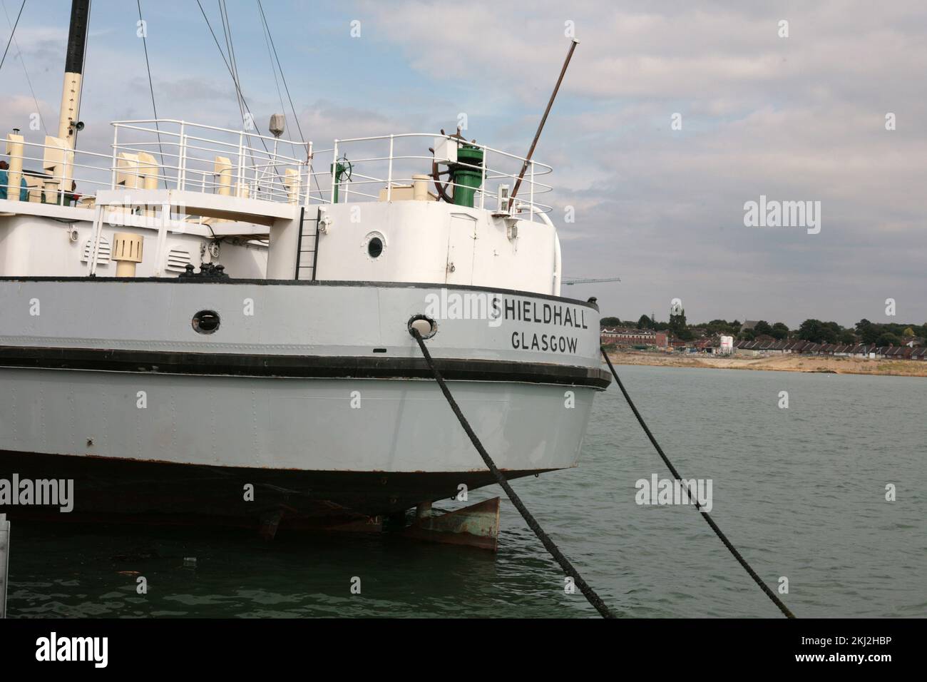 The old-fashioned cruiser stern of the preserved steamship SS ...