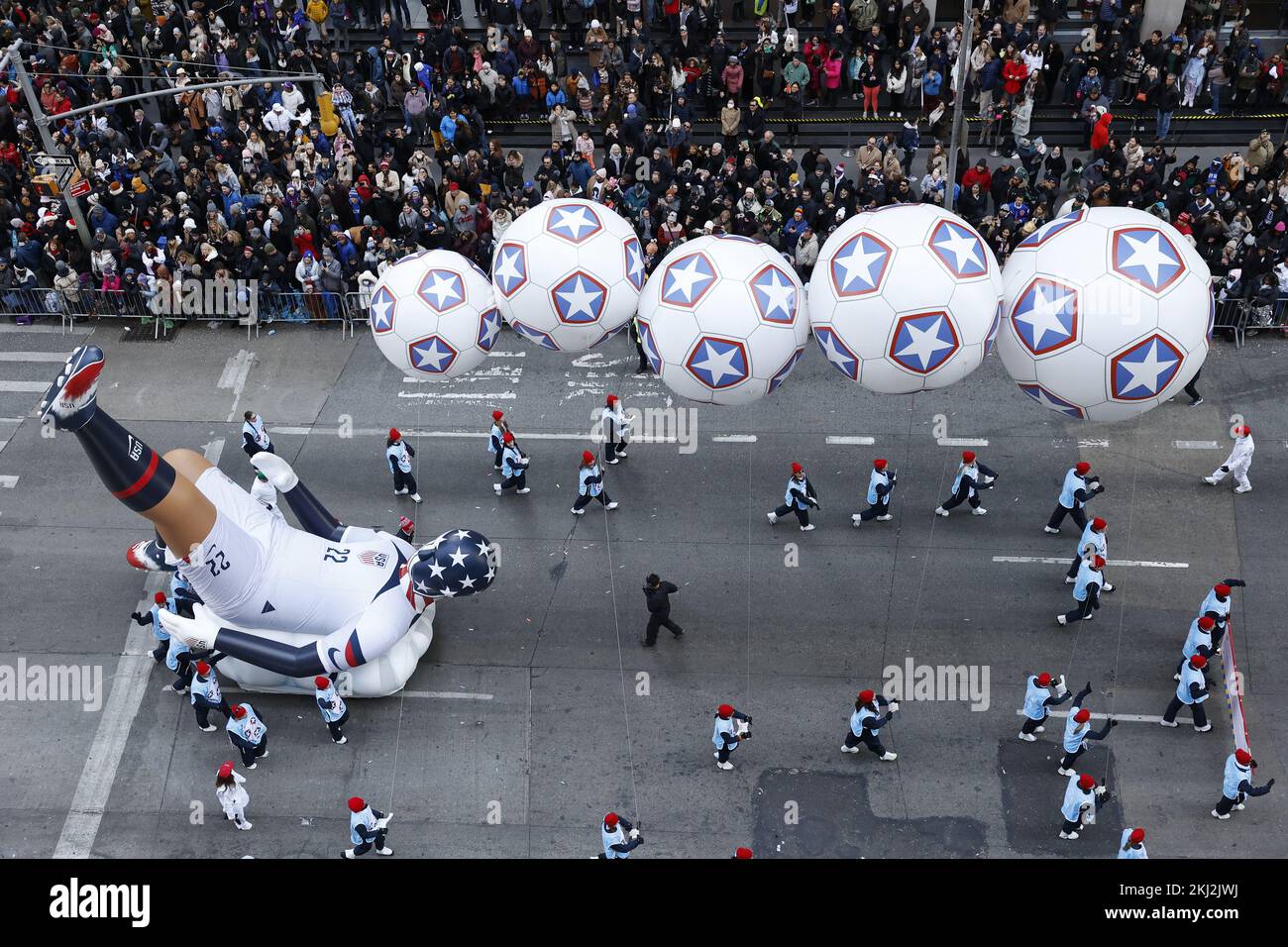 New York, United States. 24th Nov, 2022. The Striker the Soccer Star ...