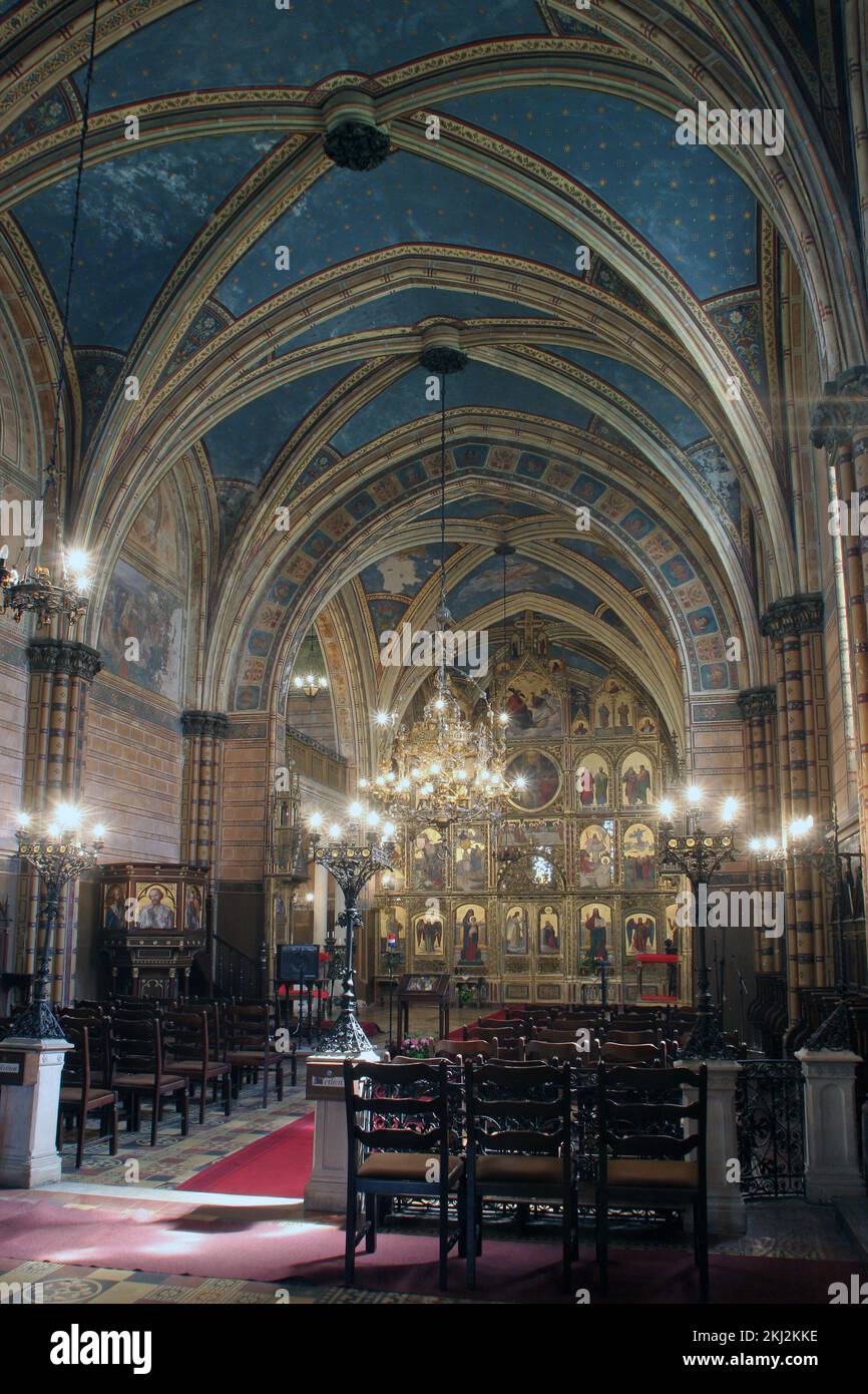 Greek Catholic Cathedral of the Holy Trinity in Krizevci, Croatia Stock ...