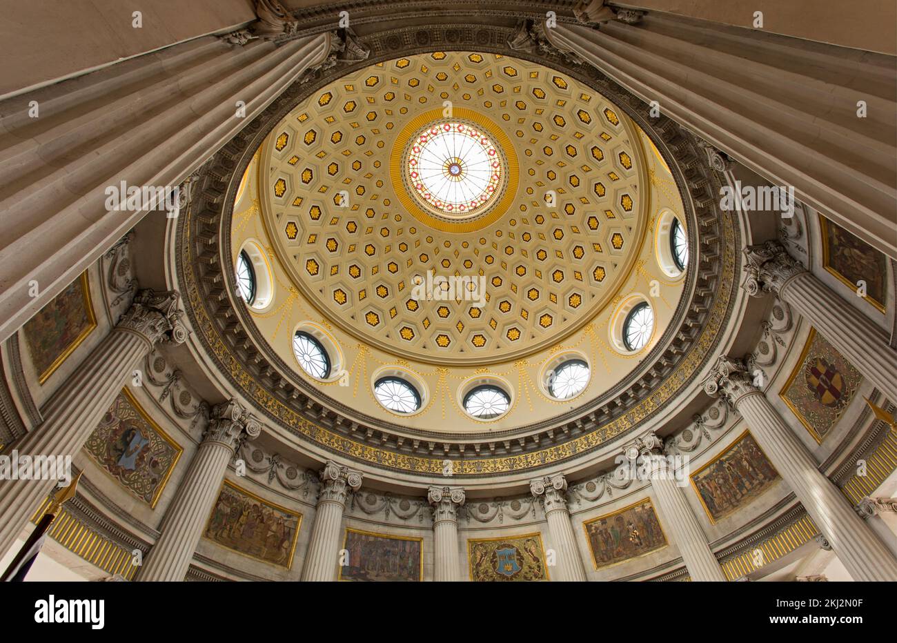 Ireland, Dublin, City Hall, Copula, entrance hall Stock Photo - Alamy