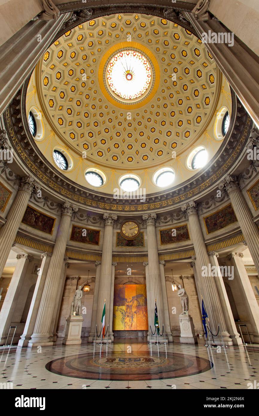 Ireland, Dublin, City Hall, Copula, entrance hall Stock Photo - Alamy