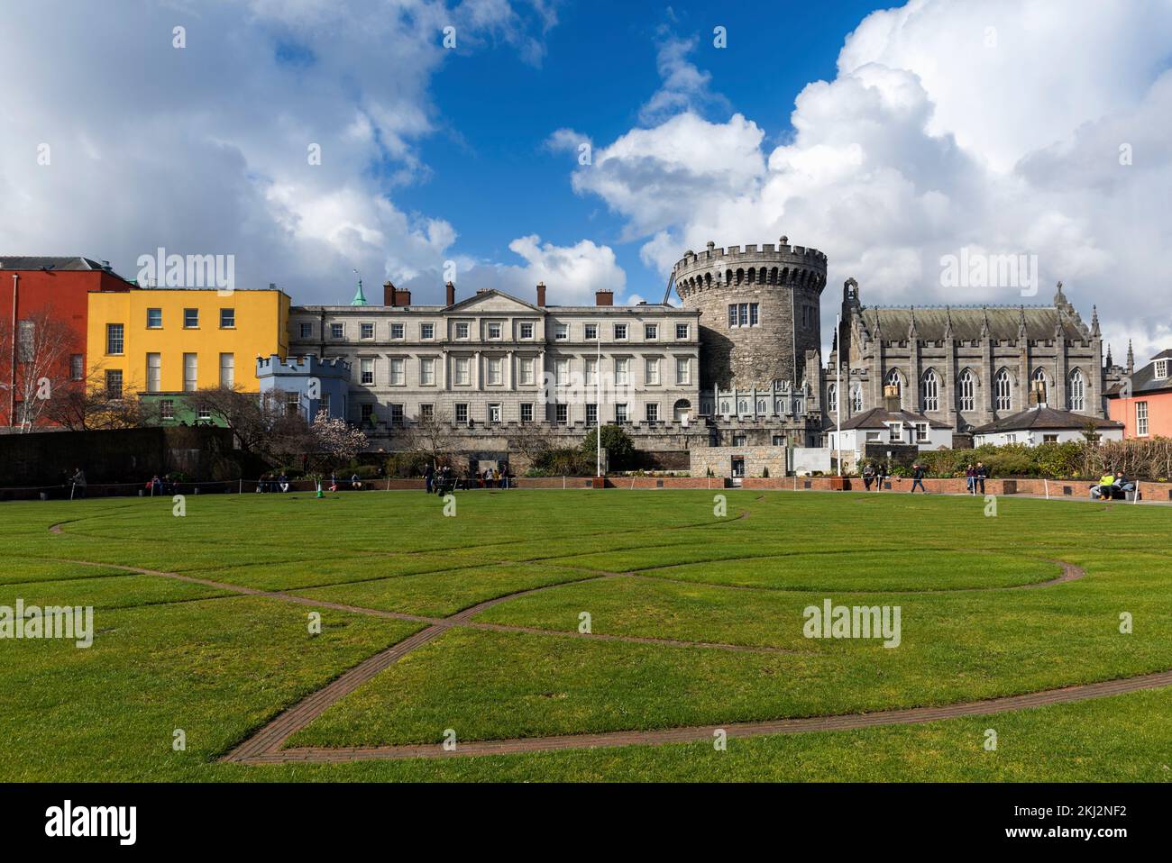 Ireland.Dublin, Dublin Castle, exterior Stock Photo - Alamy