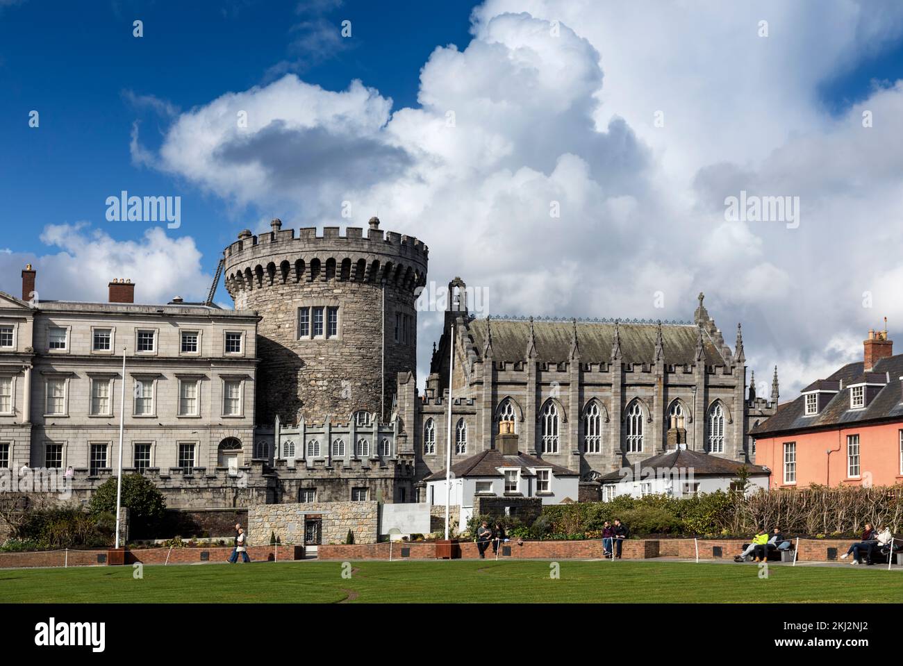 Ireland.Dublin, Dublin Castle, exterior Stock Photo - Alamy