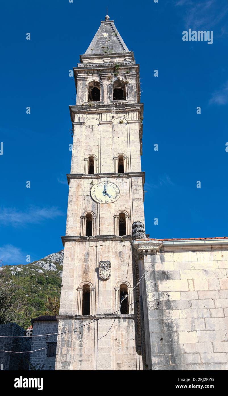 Church of Saint Nicholas, Perast, Montenegro Stock Photo - Alamy