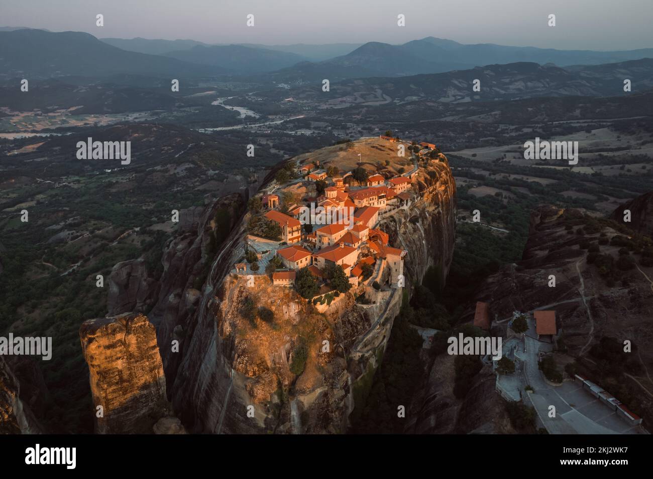 Meteora monasteries aerial view hi-res stock photography and images - Alamy