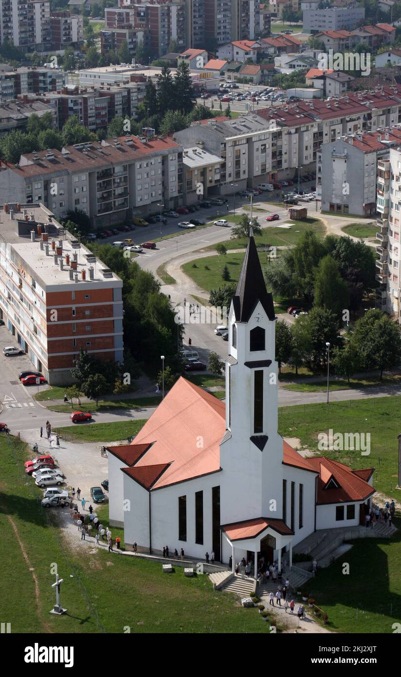 Parish Church of the Sacred Heart of Jesus in Karlovac, Croatia Stock ...